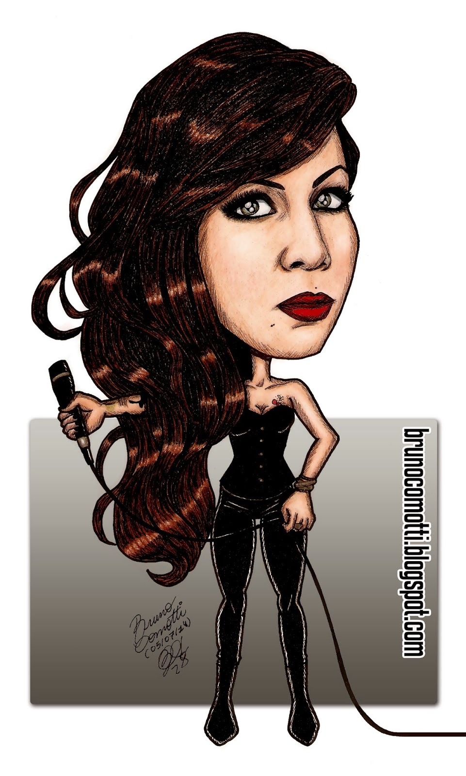 Bruno Comotti Artes: Caricatura: Pitty