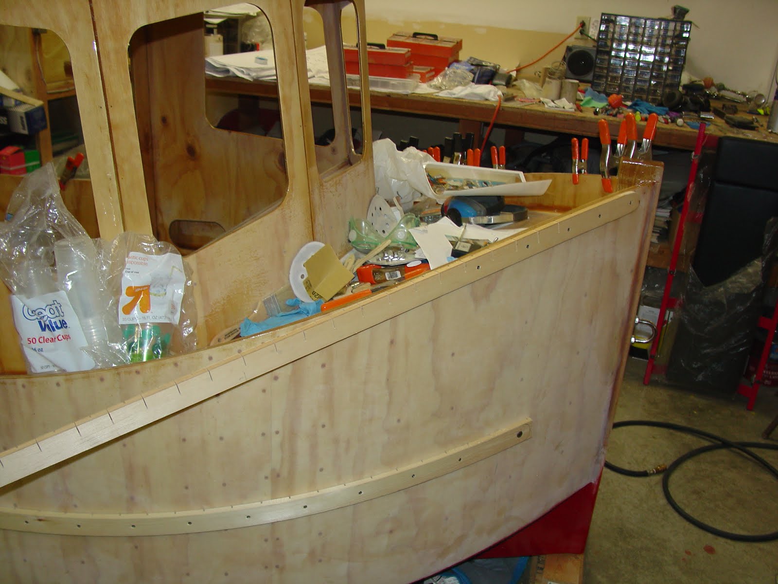Todd's Mini-Tug Boat Building Journal: Finally Back To Work; Rub Rails ...