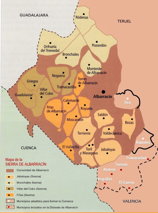 Ermitas de la Sierra de Albarracín: Mapas y ubicaciones