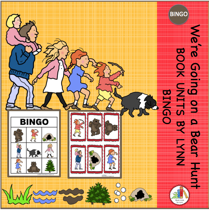 FREE BINGO SET WE'RE GOING ON A BEAR HUNT ~ Book Units by Lynn