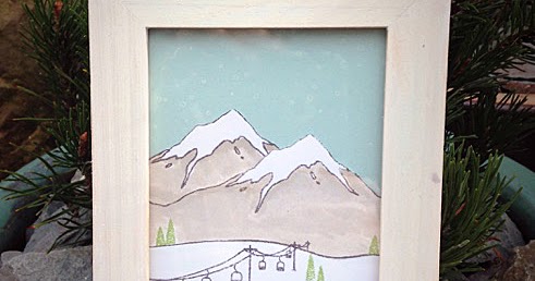 All Things Stampy: Mountain Adventure picture frame