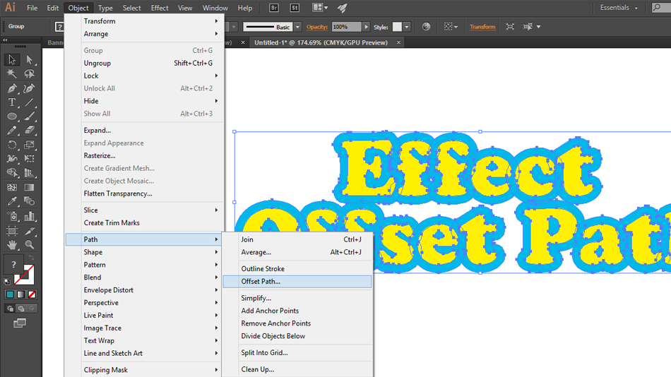 2 Cara Mudah Menguasai Effect Offset Path Adobe Illustrator Non ...