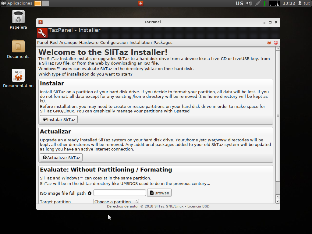 El Blog de Erwin: Slitaz GNU/Linux, desconocida y Liviana.