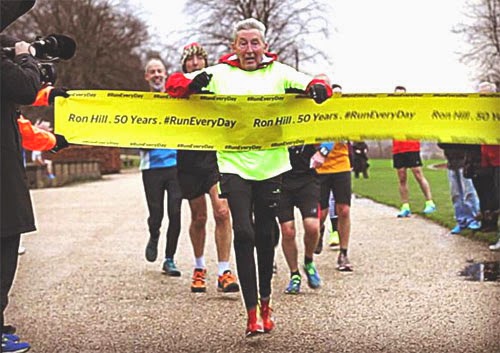 Ron Hill has now run every day for 50 years...Sat 20th Dec 2014