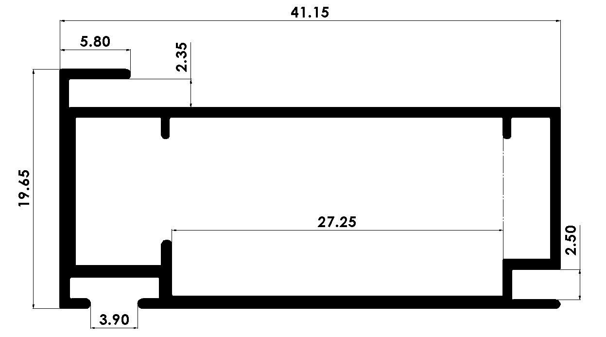 Eng. Shady Mohsen blog: Kitchen door frame aluminum profile