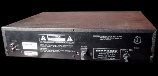 stereonomono - audio Hi Fi Compendium - 14 years on-line: Marantz CDC-320