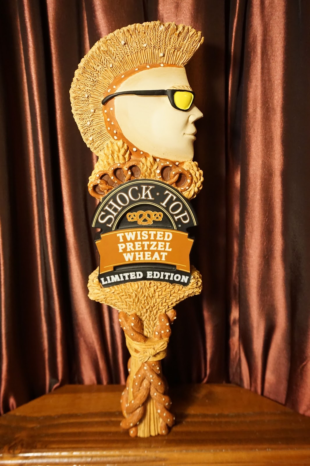 Tap Handle #529: Anheuser-Busch - Shock Top Twisted Pretzel Wheat