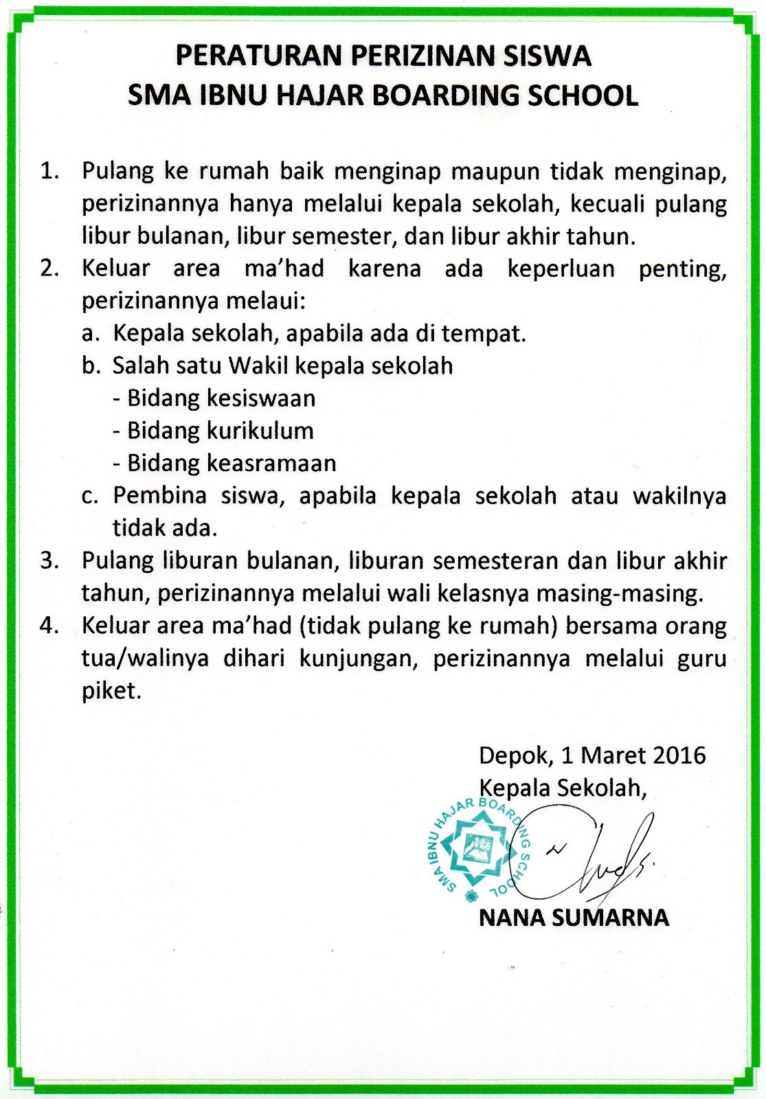 SMA IBNU HAJAR BOARDING SCHOOL: Rak Arsip SMA IHBS