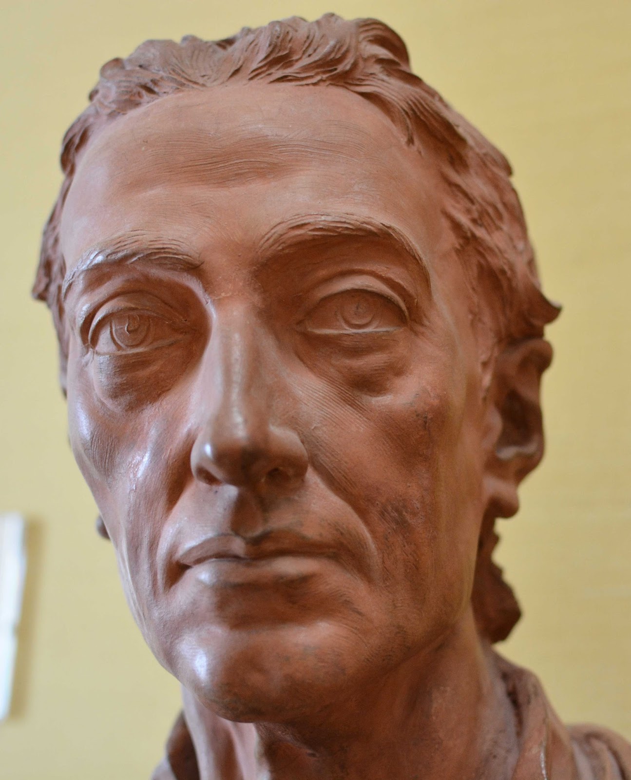 English 18th Century Portrait Sculpture: Terracotta bust of Pope by ...