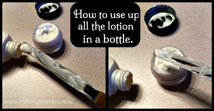 How to Get Every Last Bit of Lotion Out of the Bottle! | the most ...