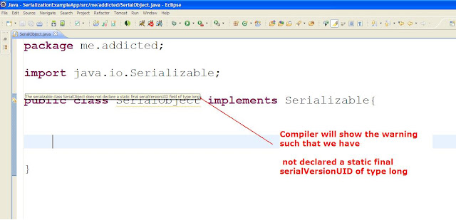 Marker Interfaces , Serialization and serialVersionUID | Addicted to JAVA