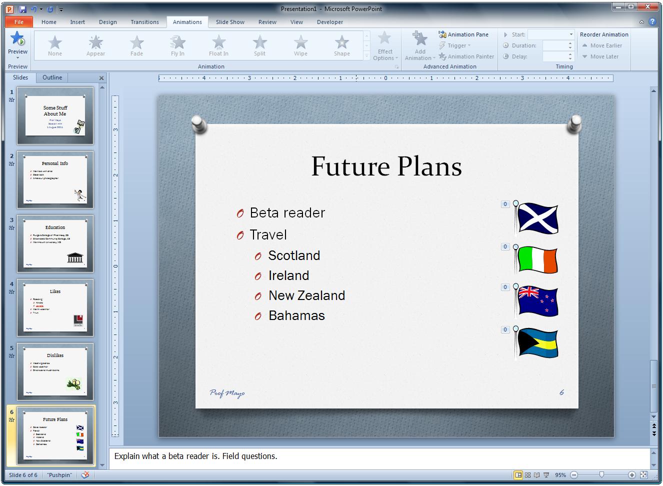 prof m's information technology: PowerPoint assignment