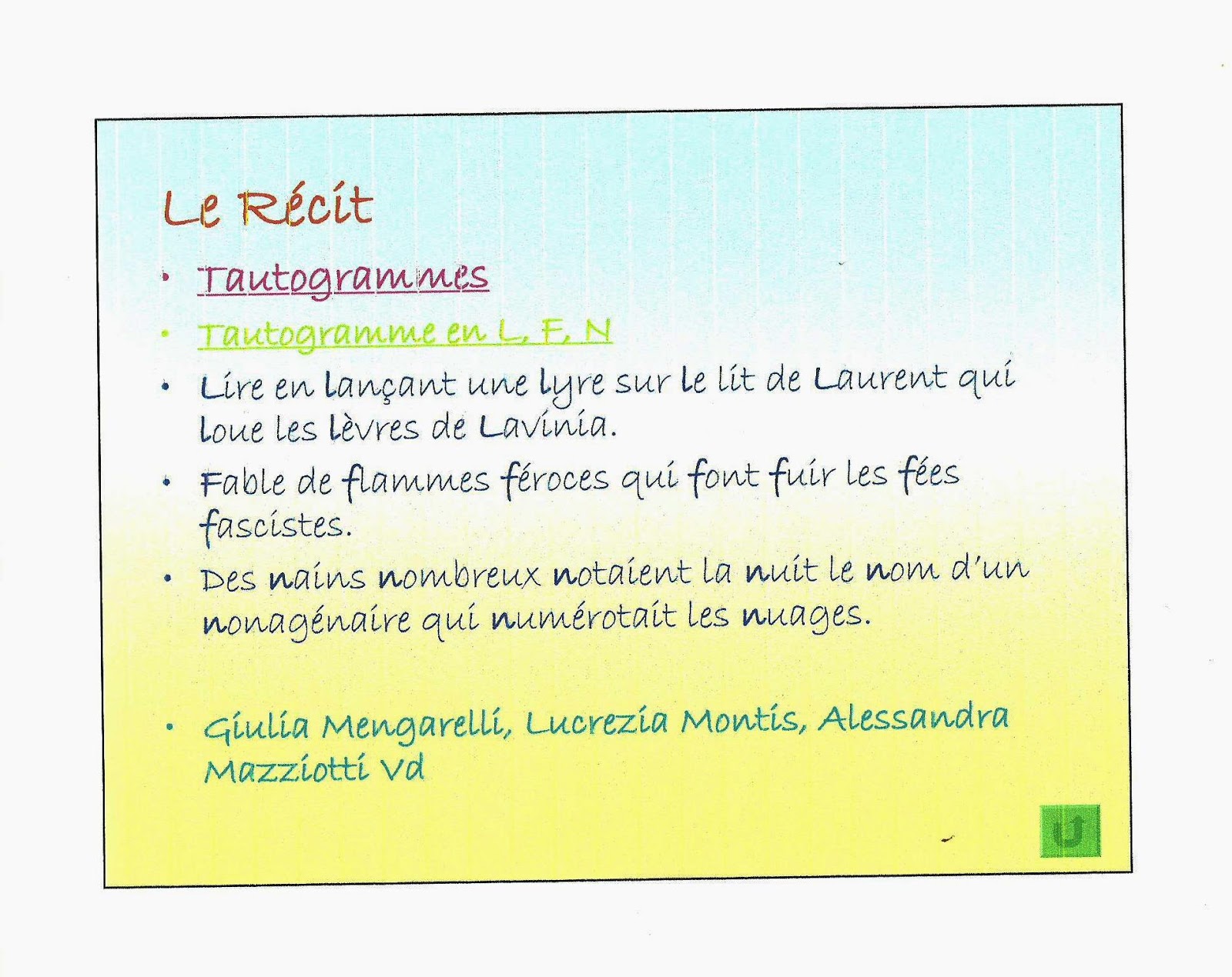 Télécharger écriture Exemple De Tautogramme