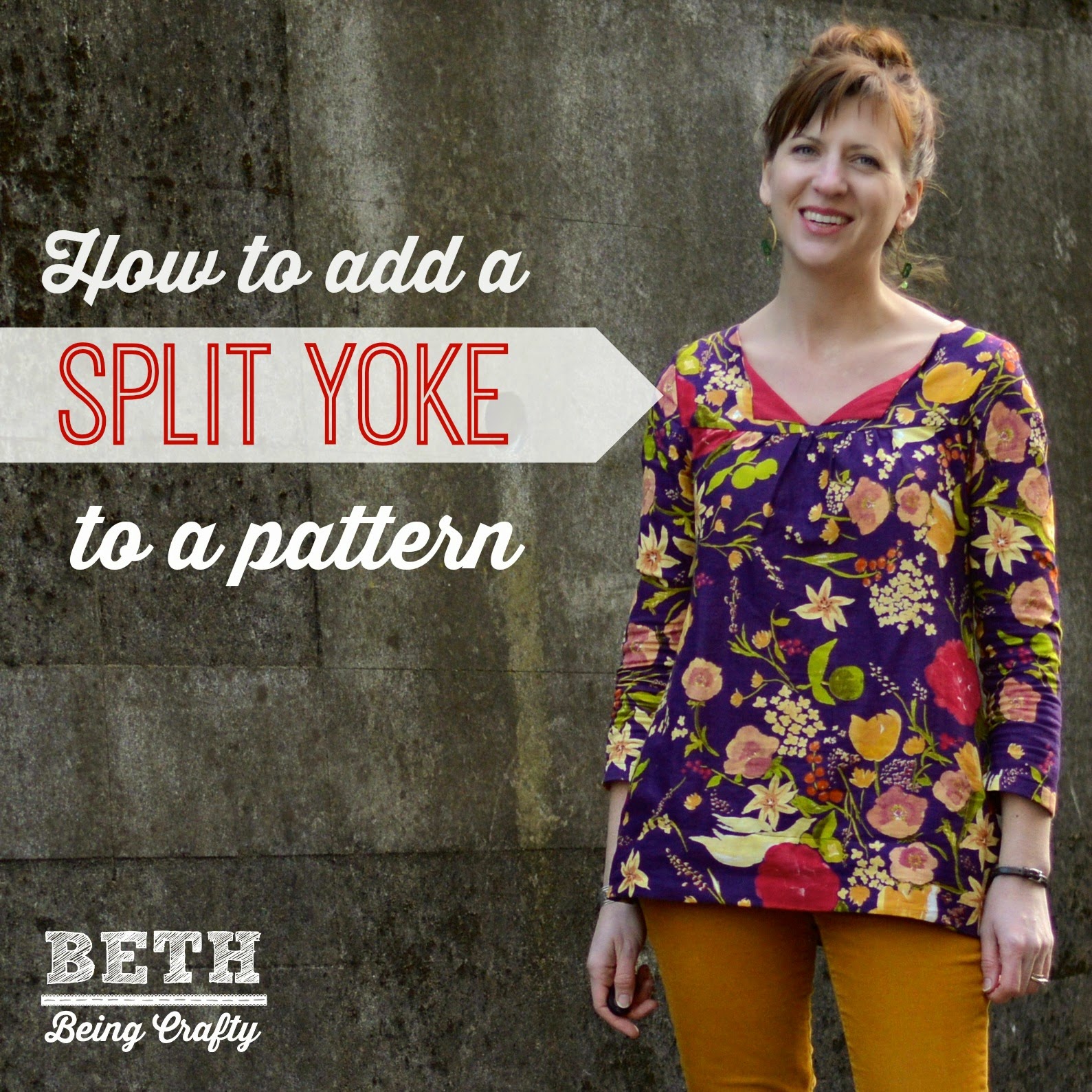 Beth Being Crafty: Split-Yoke Ruby Top!