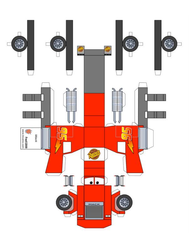 Cortos Disney Pixar Cars: Paper Craft. Mack Disney Pixar Cars