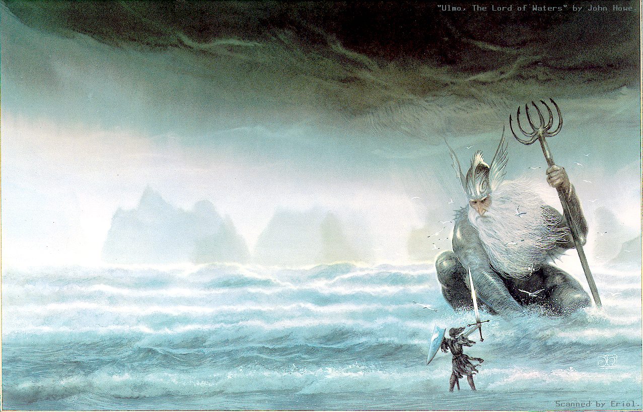 Devaneio Colorido (!): Imagem - John Howe(Tuor encontra Ulmo, senhor ...
