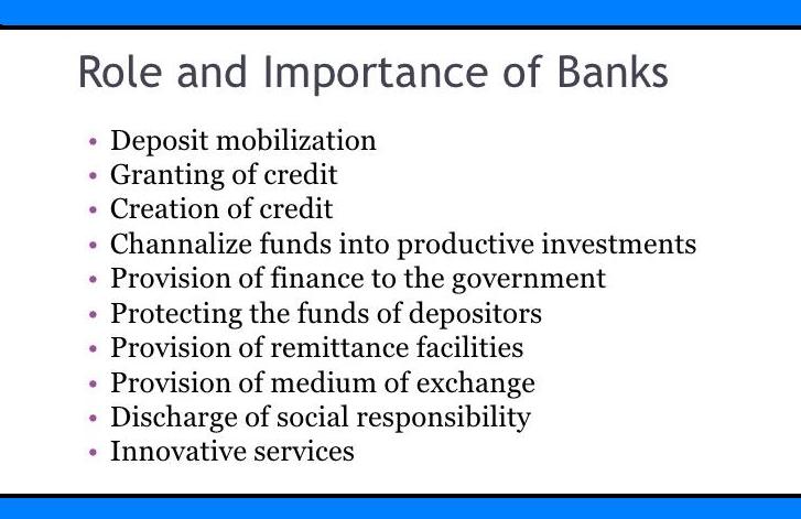 10 Important Role Of Bank & Banking | Business Consi