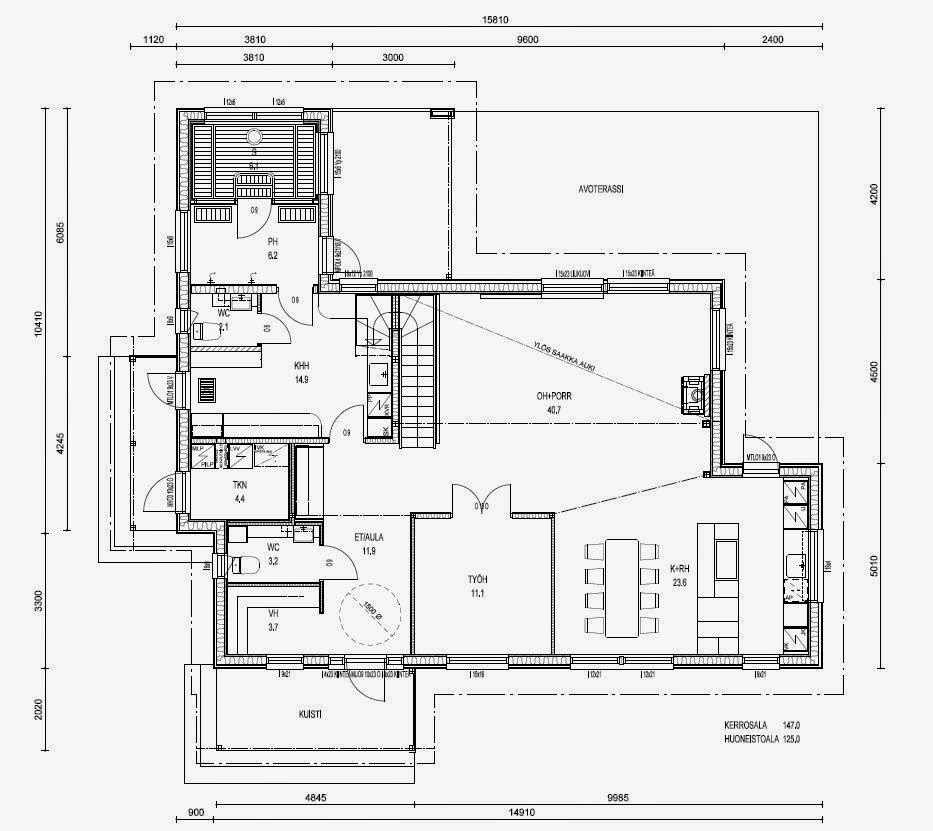 Unelmilla on kivijalka: Piirustukset
