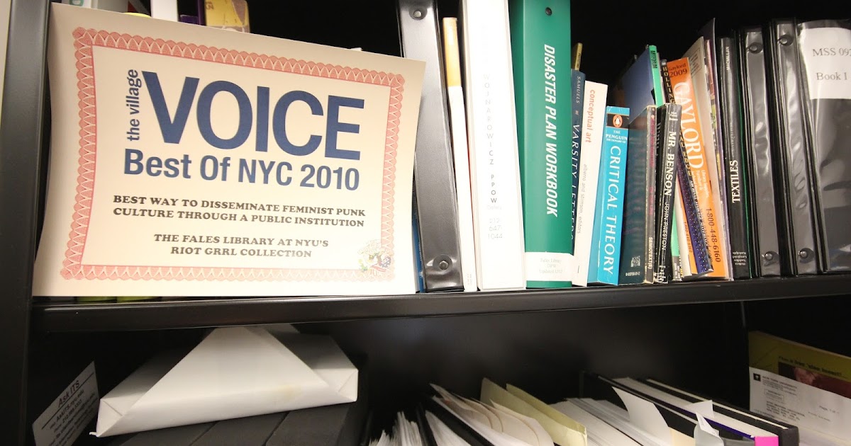 ArtLibraryCrawl: Fales Library and Special Collections: Riot Grrrl ...