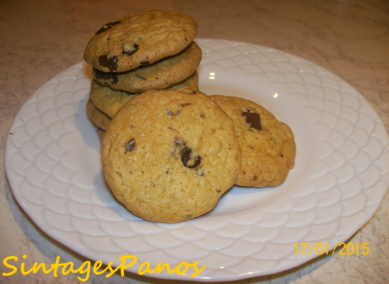 Ζαχαροπλαστική Πanos: Cookies πορτοκαλιού με σταγόνες σοκολάτας