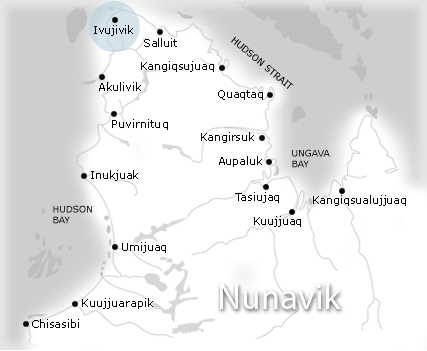 une T.S. au Nunavik: Ivujivik, le plus haut village au Québec