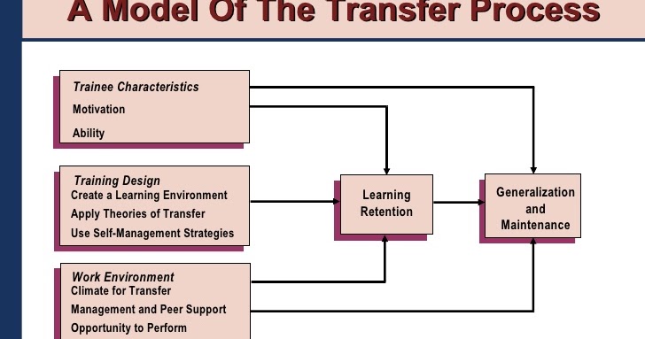 Training & Development Blog: TRAINING DESIGN PROCESS - STEP 4 (TRANSFER ...