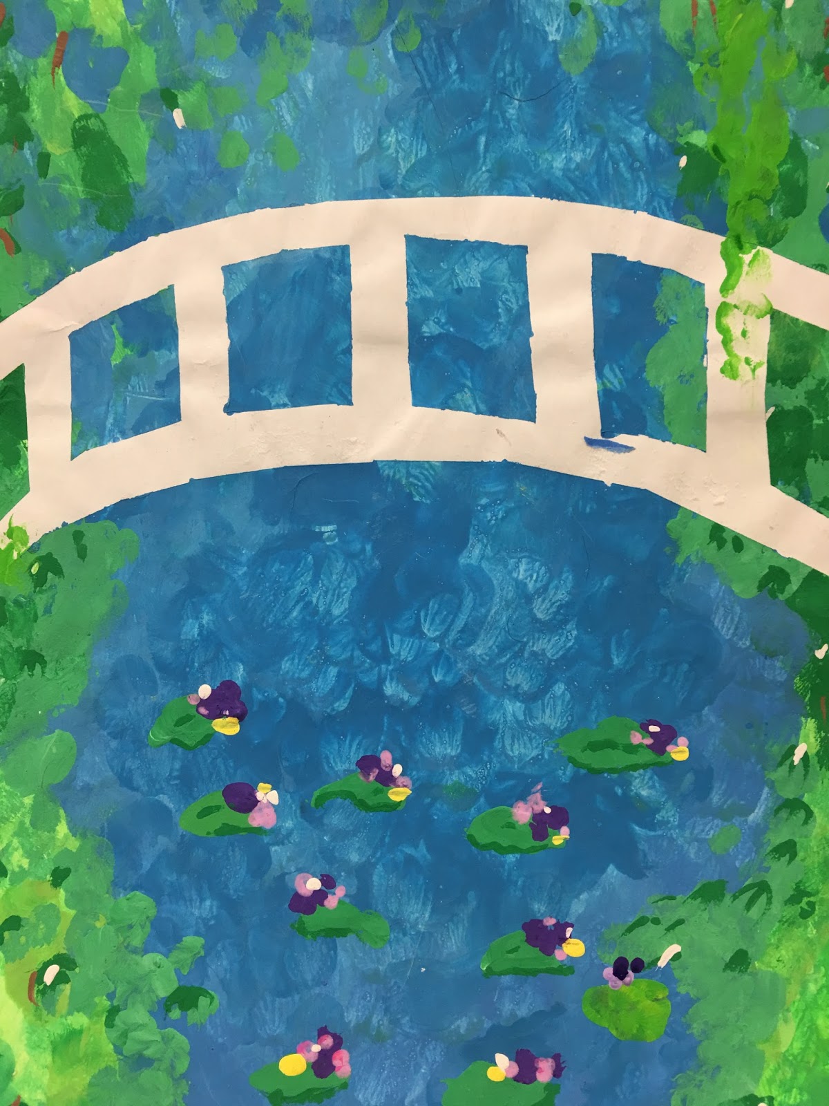 Art Room Blog: 4th Grade Monet's Bridge...