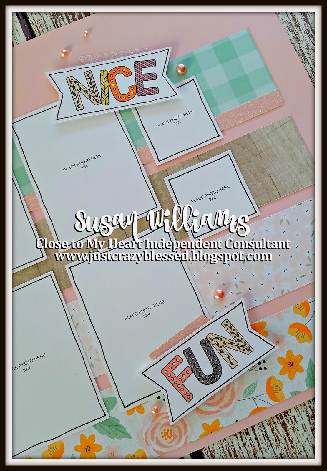 Just Crazy Blessed : FREE Scrapbook Layout Kits In April!