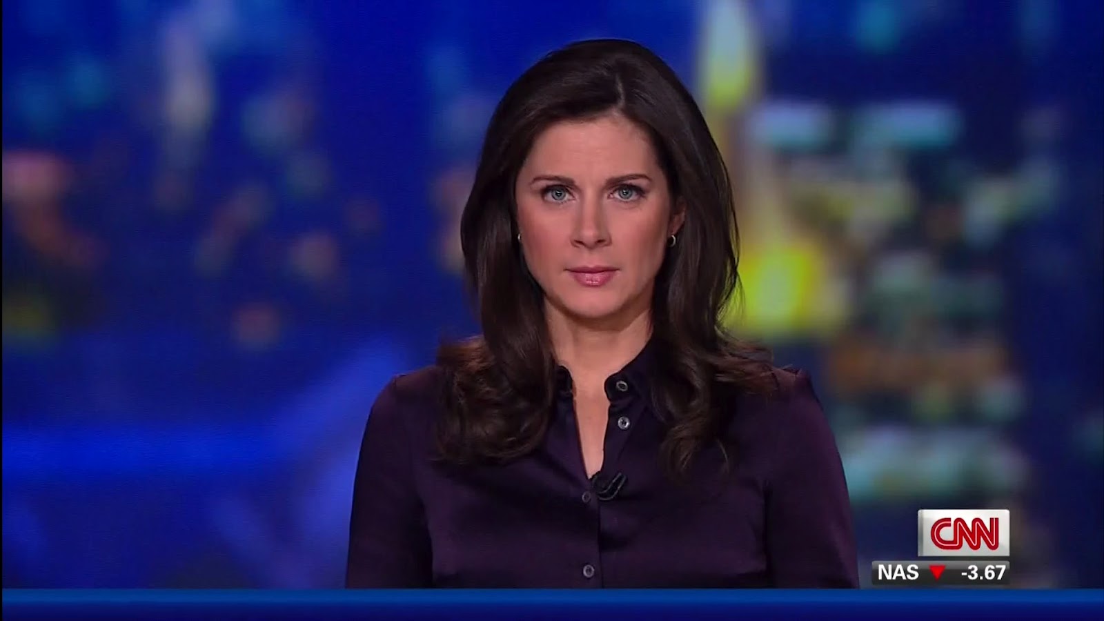 Ladies In Satin Blouses Erin Burnett Purple Silk Blouse