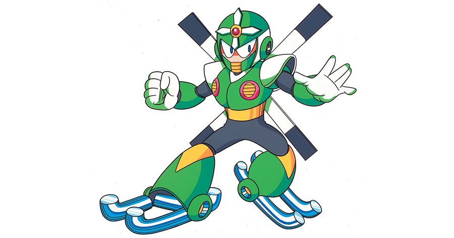 ROCKMAN 5 BOSS 04.旋翼人(Gyroman) - RMMH洛克人回憶之館