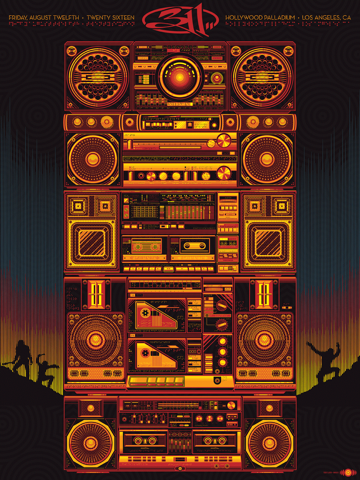 INSIDE THE ROCK POSTER FRAME BLOG: Todd Slater 311 Los Angeles Poster ...