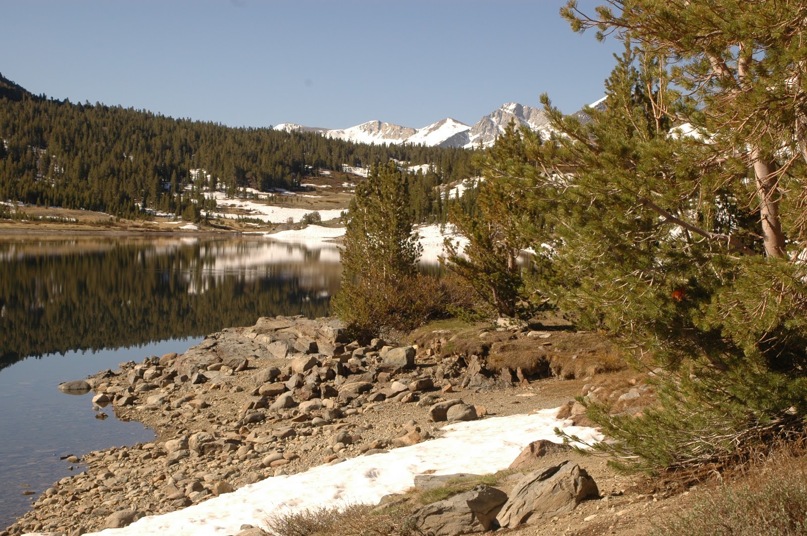 Outside of Paris: Tioga Lake campground -- beauty, cold temps