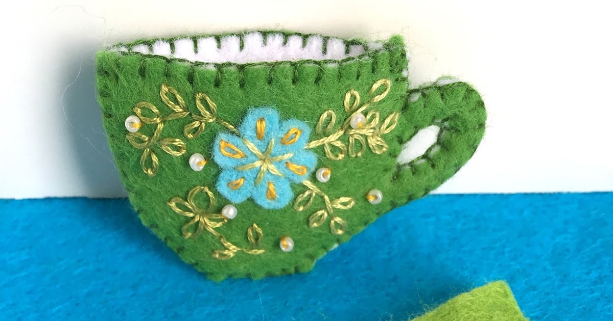 postcards from heidelberg: a mini felt tea cup tutorial