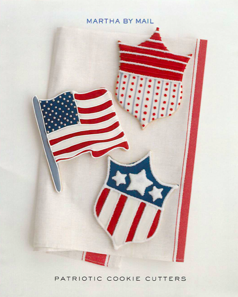 Martha by Mail Flag and Shield Cookie Cutters