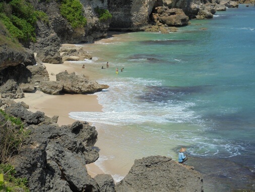 Tegal Wangi Beach in Jimbaran Bali