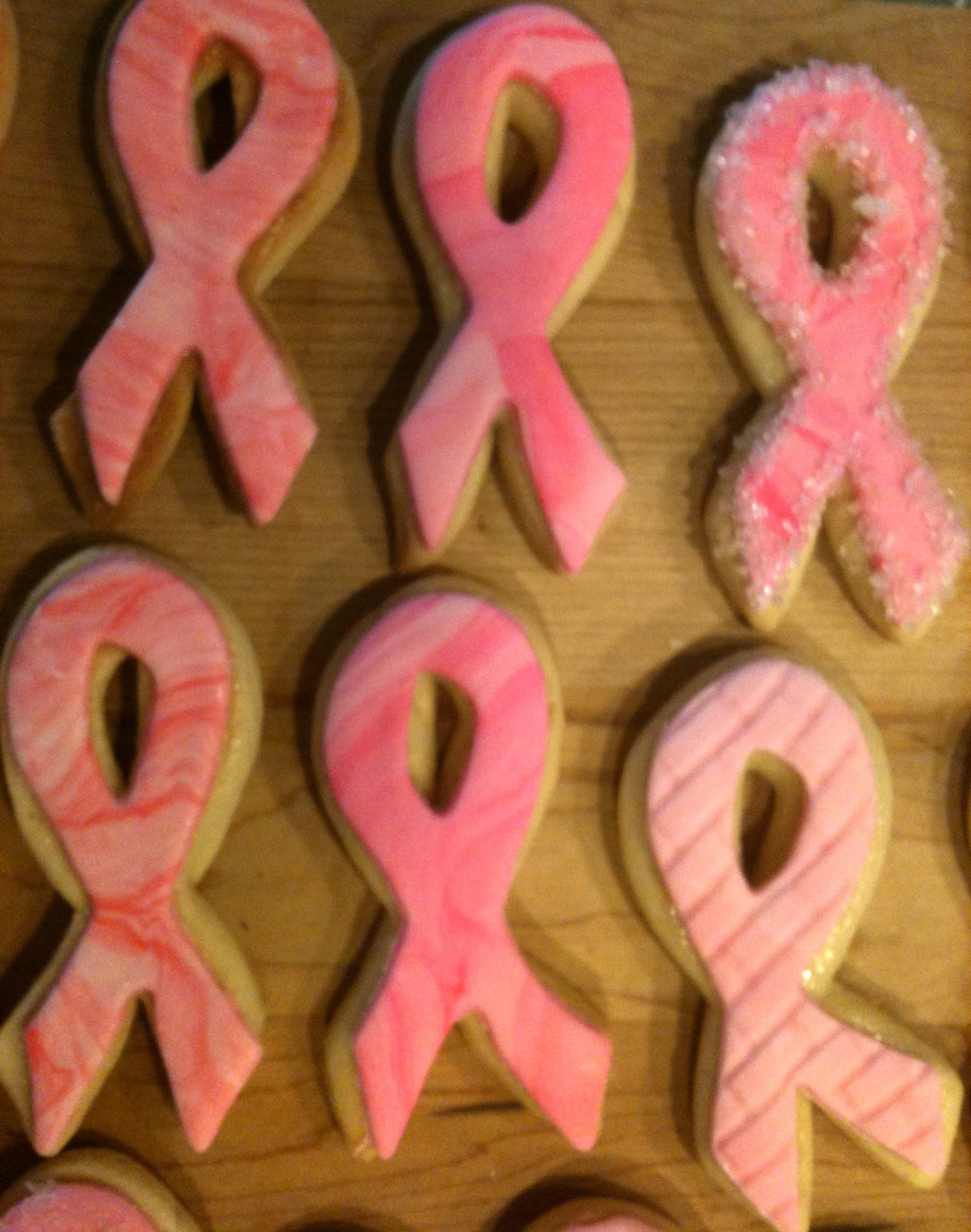 annie bakes and makes: Pink Breast Cancer Ribbon Cookies