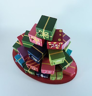 Custom Christmas boxes: Custom Christmas Stacked Cardboard Boxes.