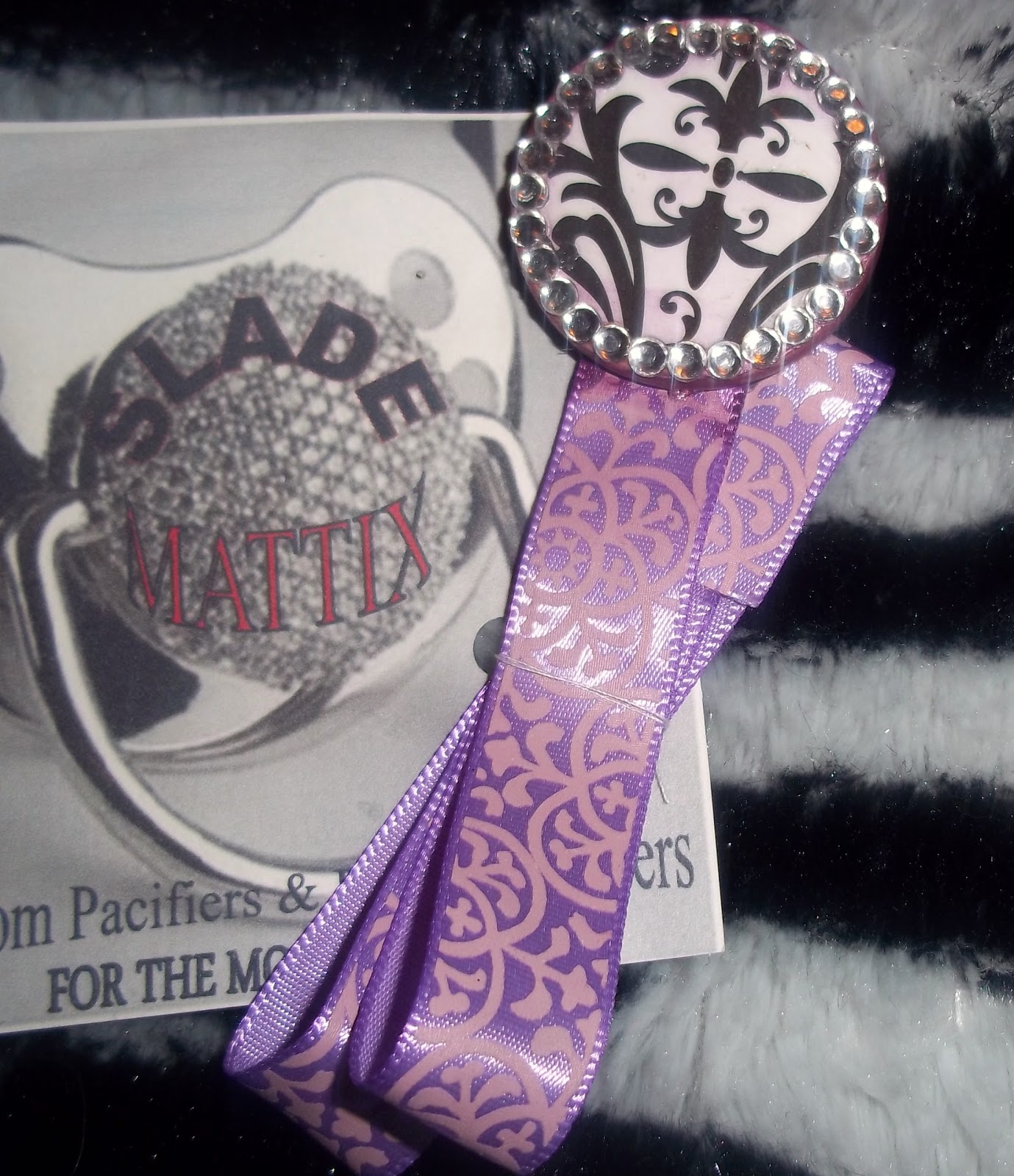 Tutu Cute Boutique: Blinged Pacifiers and Pacifier Keepers