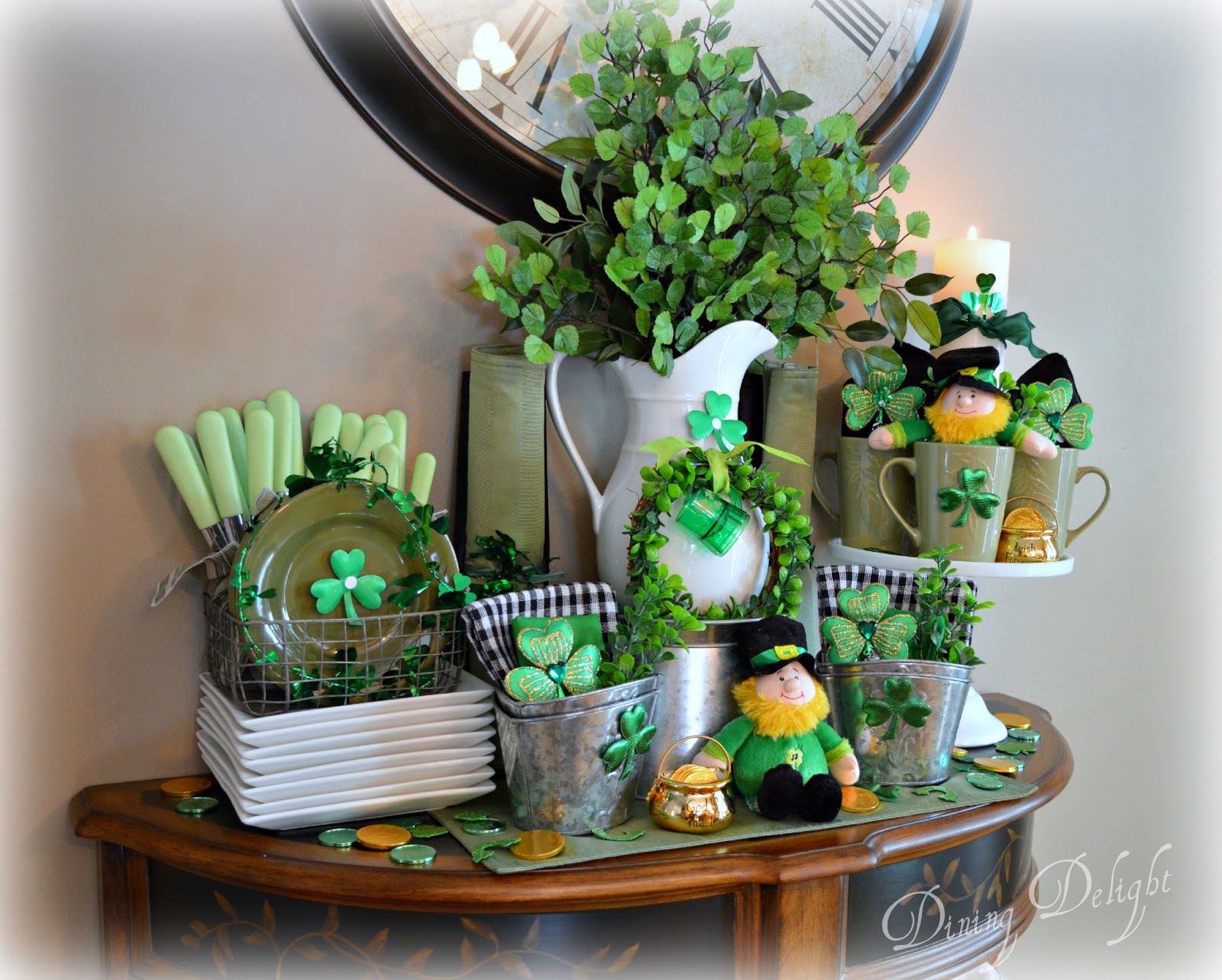 Dining Delight: St. Patrick's Day Kitchen Display