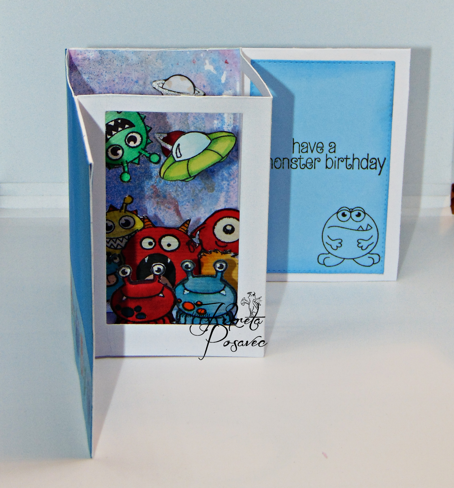 Monster card ~ Bad Kitty's Craft Room