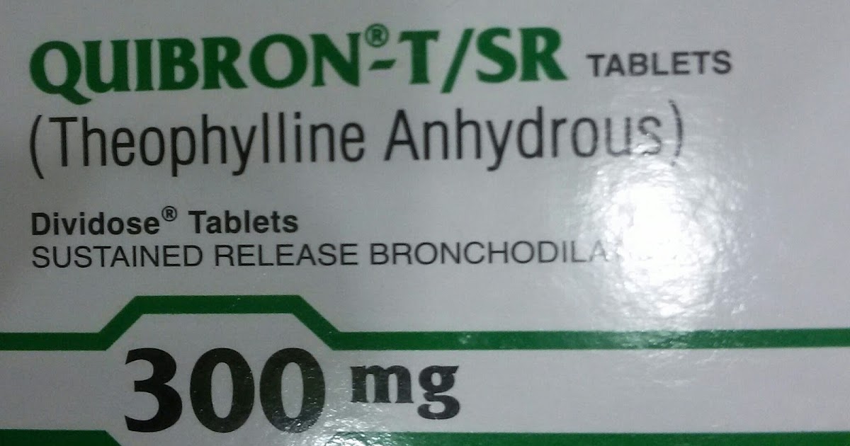 Medicine Guide: Quibron tsr tablets by gsk theophylline