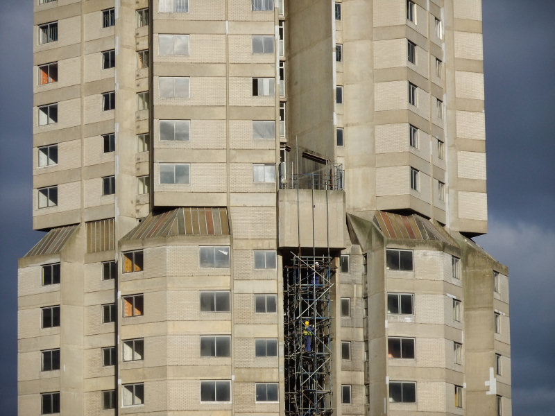 Photographs Of Newcastle: Derwent Tower (Dunston Rocket) Demolition Photos