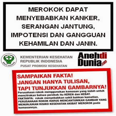 Peringatan Bahaya Merokok Dengan Gambar - Uniknya Mana tahan