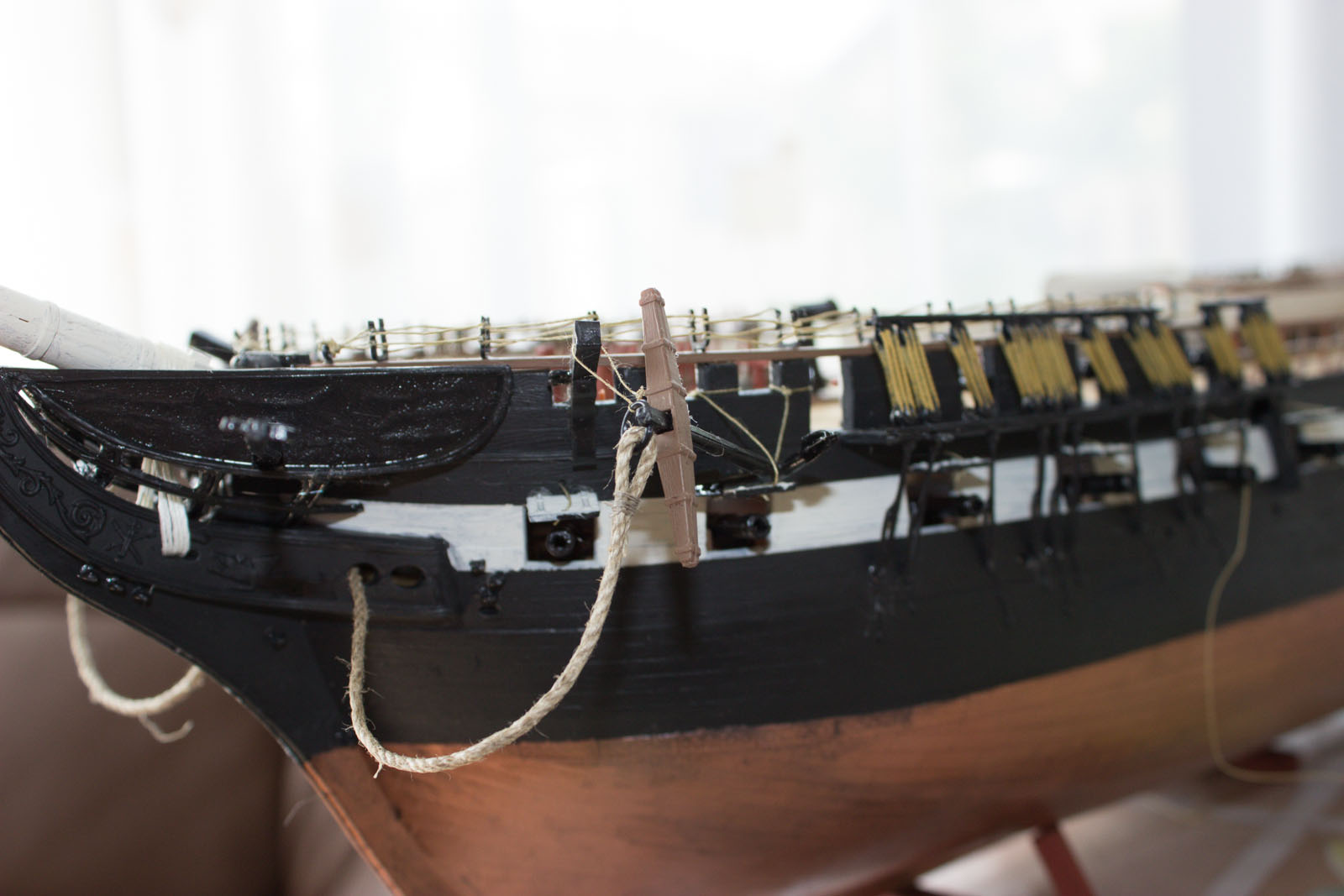 Sailing Ship Models: USS Constitution - Mounting the Anchors