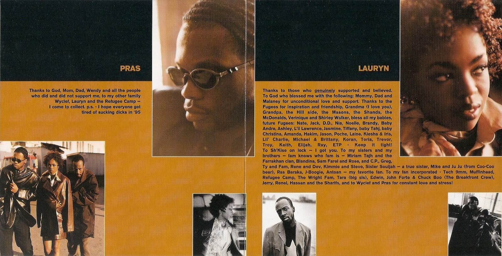 Encarte: Fugees - The Score - Encartes Pop