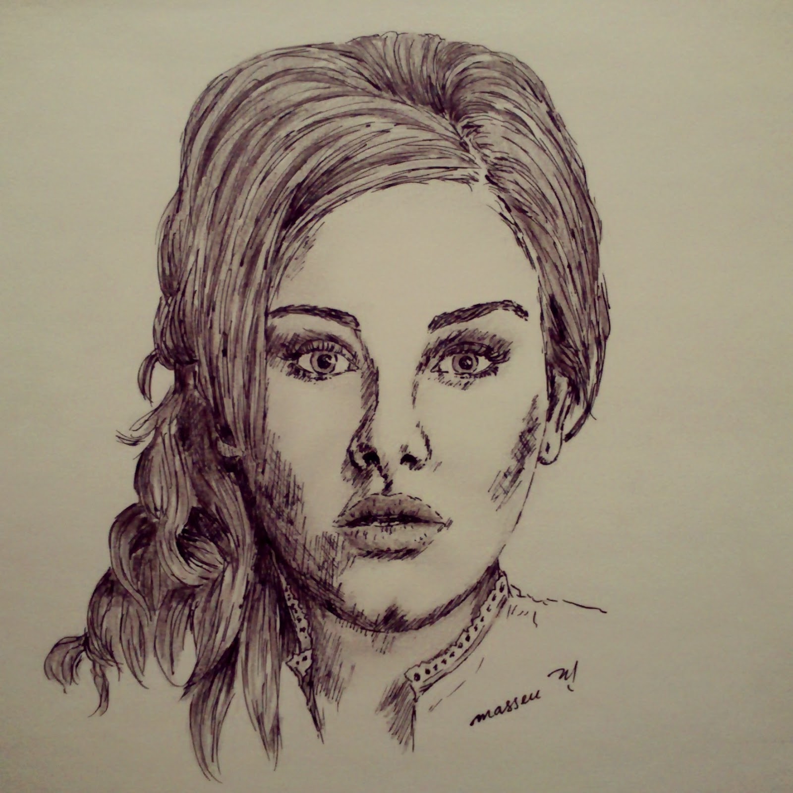 Masseu Learns To Sketch: Adele Sketch