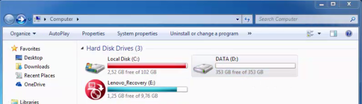 Cara Menambah Kapasitas Drive C di Windows 7 - cut vokep