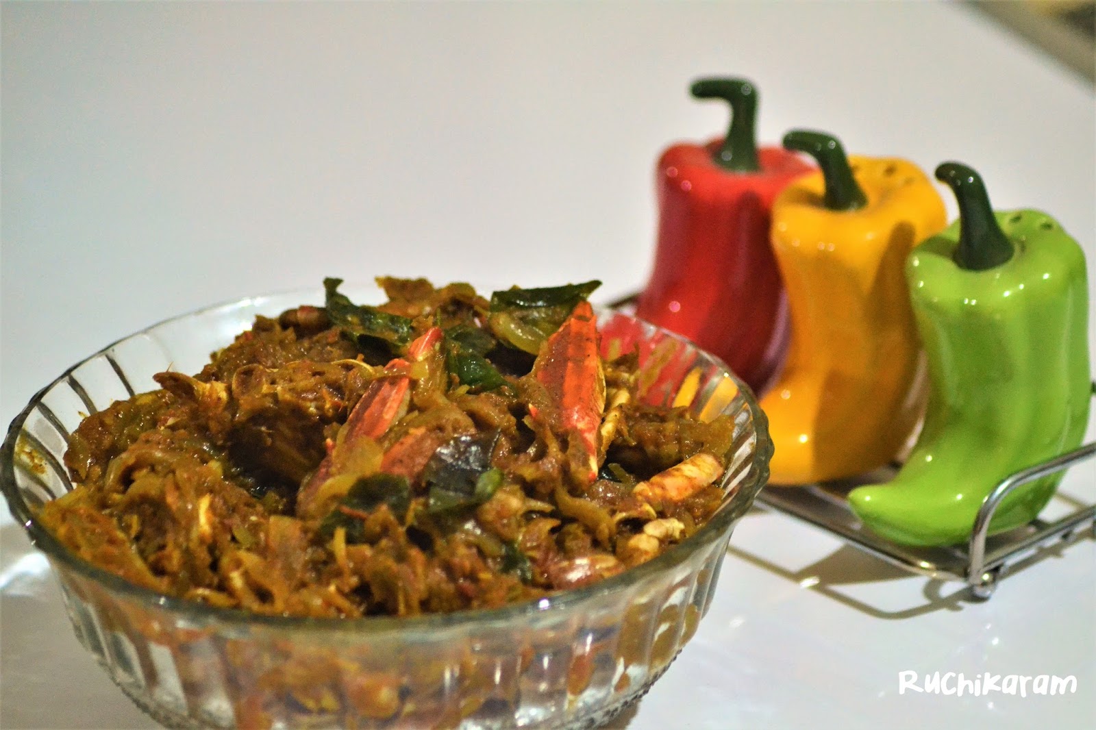 Ruchikaram: Crab Masala/Roast | Njandu Masala