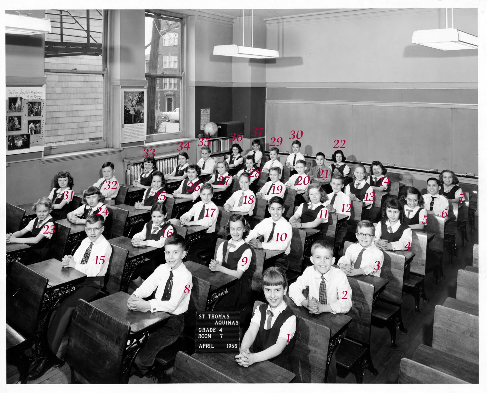 St. Thomas Aquinas Parish, Chicago, Illinois: Fourth Grade, Room 7 ...