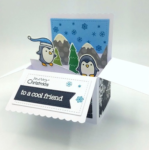 Elves In The Attic: Cool Friend Pop-Up Card